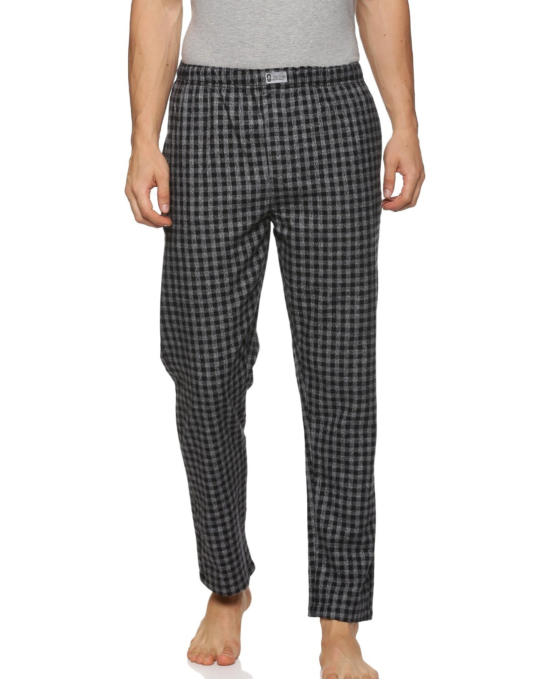 Buy Men's Grey Checked Pyjamas Online in India at Bewakoof