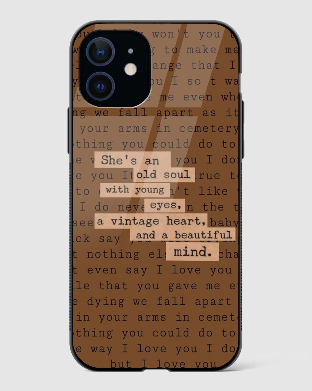 Buy Old Soul Aesthetic Premium Glass Case for Apple iPhone 12 Mini ...