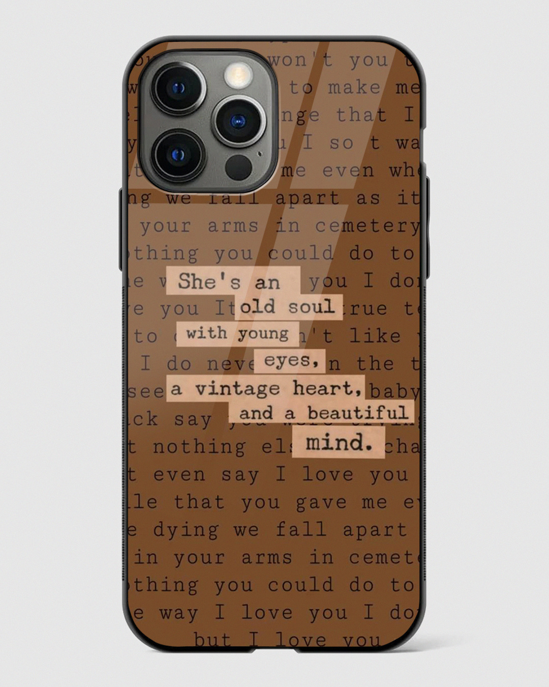 Buy Old Soul Aesthetic Premium Glass Case for Apple iPhone 15 Pro Max ...