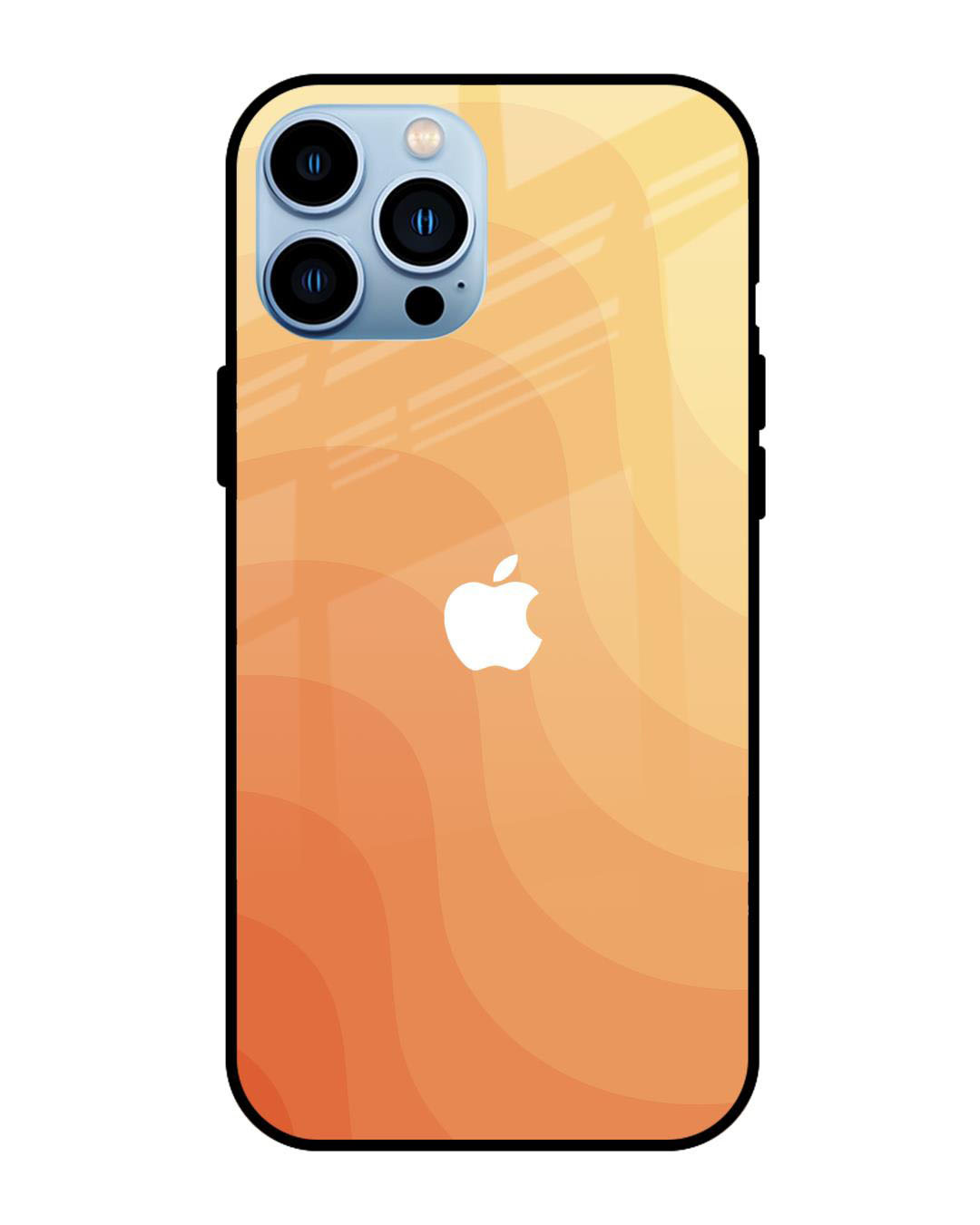 Buy Orange Curve Pattern Premium Glass Case for Apple iPhone 13 Pro Max ...