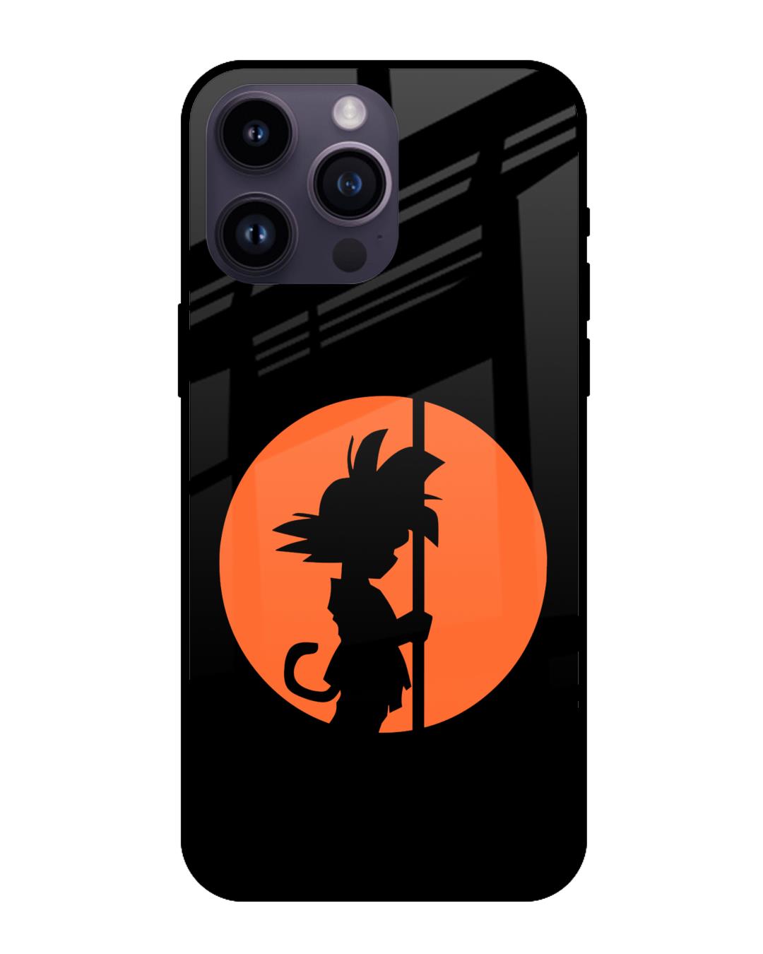 Buy Orange Silhouette Premium Glass Case for Apple iPhone 14 Pro Max ...