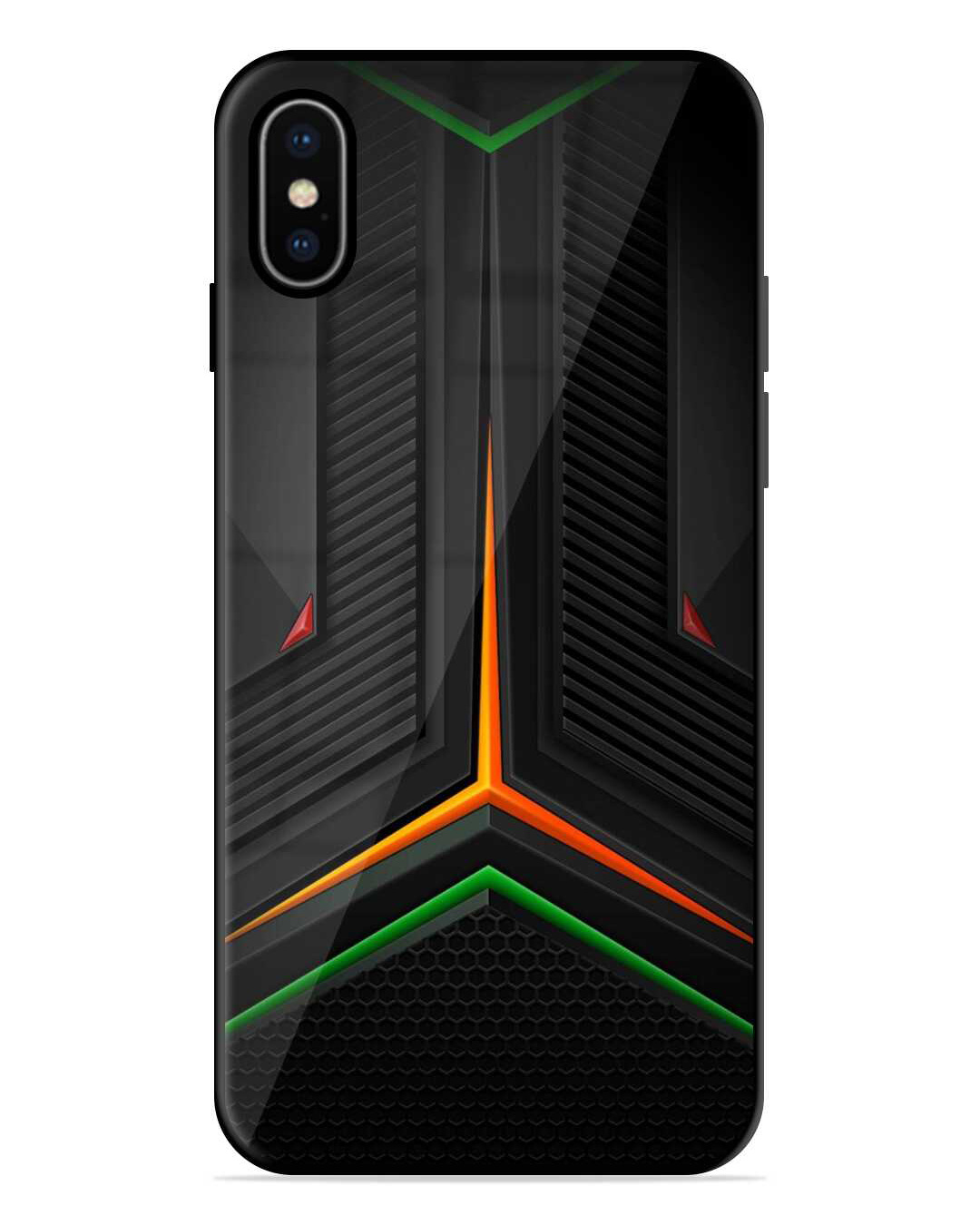 Buy Orange Triangle Light Premium Prined Glass Covers for Apple Iphone ...