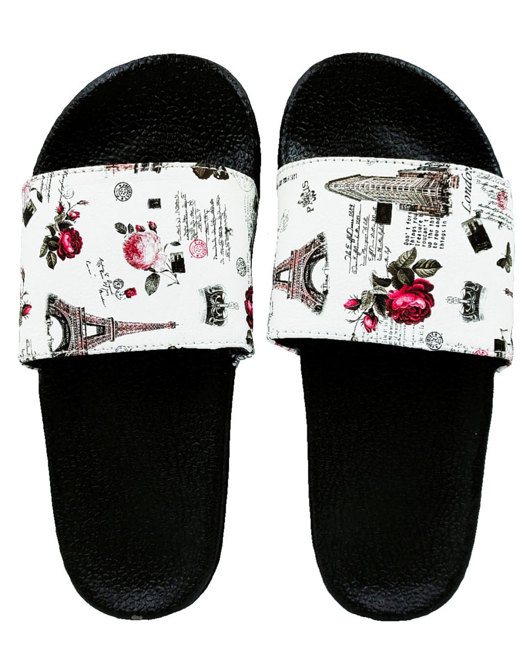 Buy Pampy Angel Flat Building White Slipper Slides Flipflops for Women ...