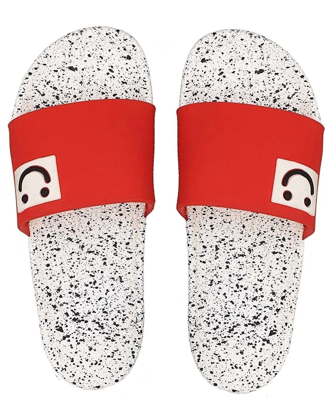 Buy Pampy Angel Smiley Red Slipper FlipFlops Slides for Men Online in ...