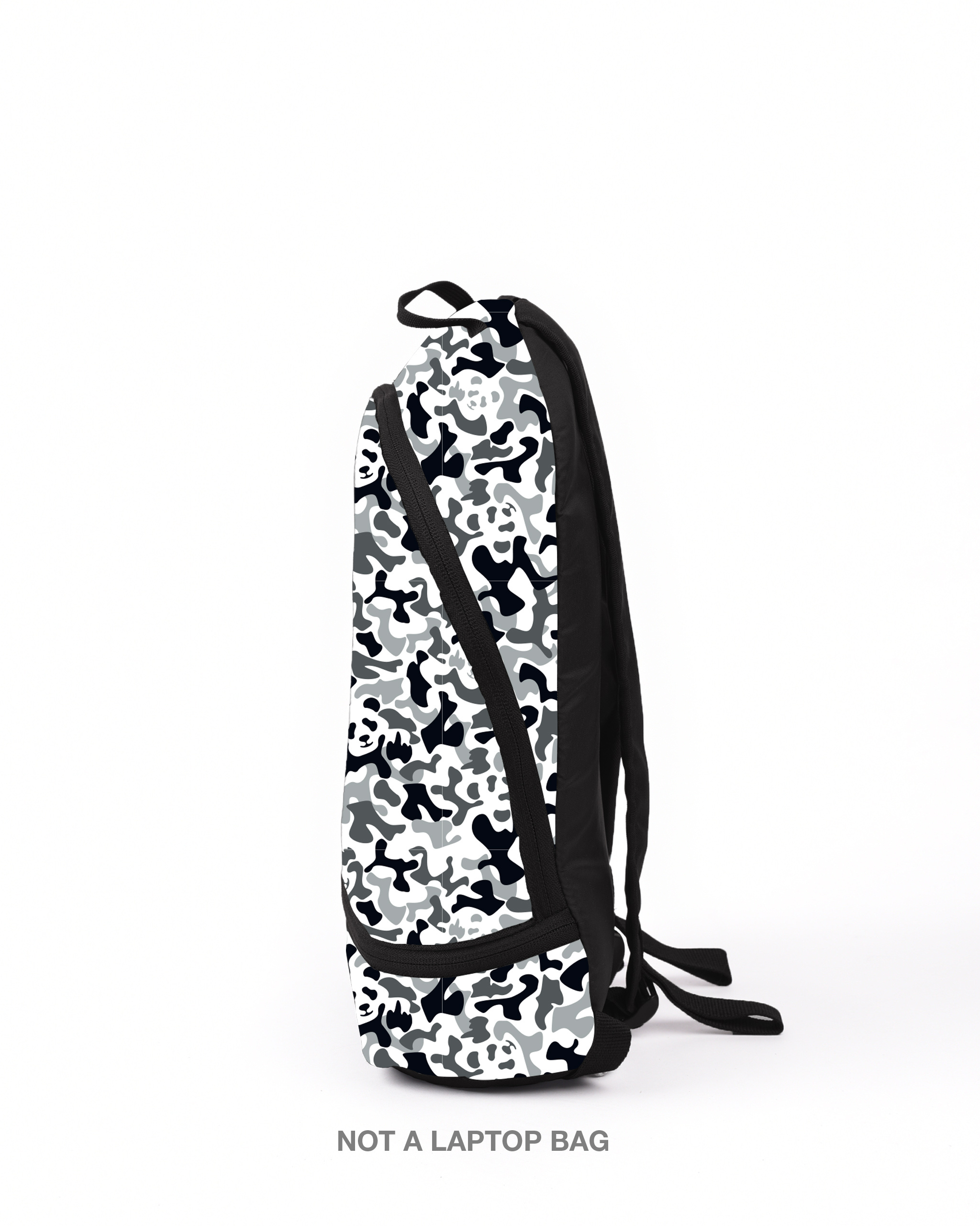 Buy Unisex Black Panda Camo Small Backpack Online in India at Bewakoof