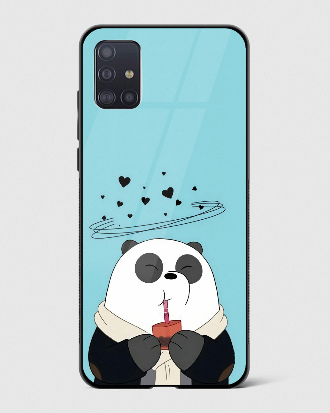 Buy Panda Love Premium Glass Case for Samsung Galaxy A51 Online in ...
