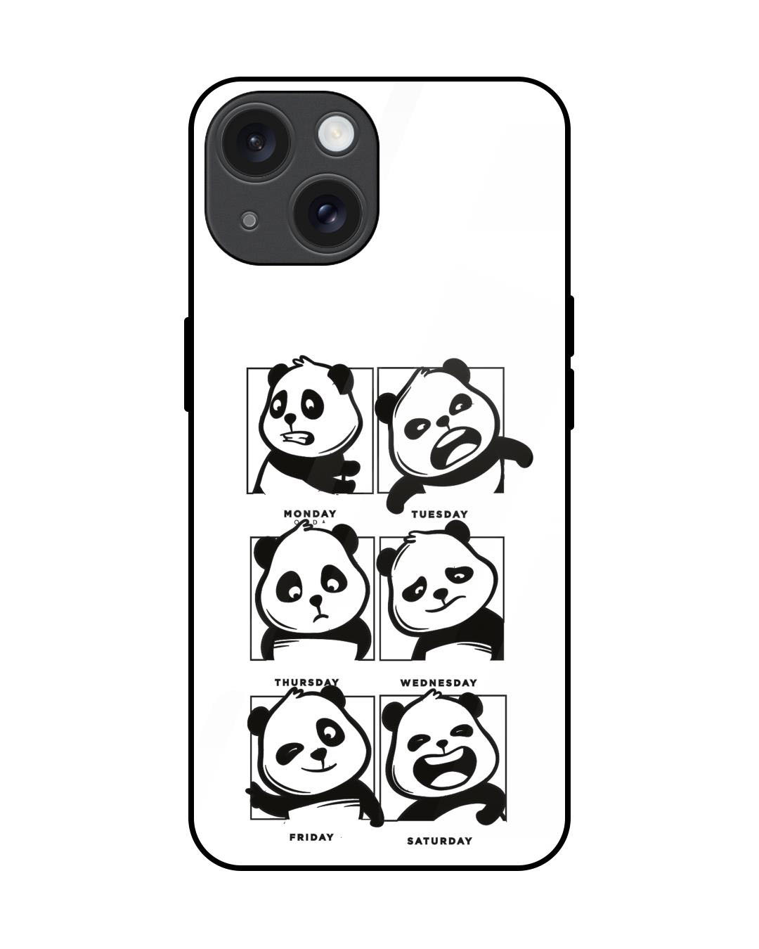 Buy Panda Mood Premium Glass Cover for Apple iPhone 15 Online in India ...