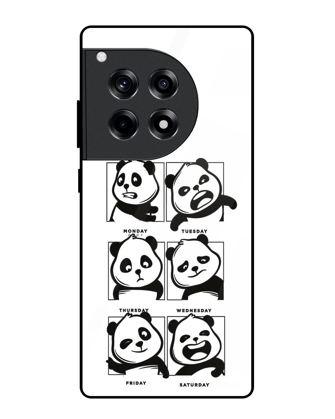 Buy Panda Mood Premium Glass Cover for OnePlus 12R 5G Online in India ...