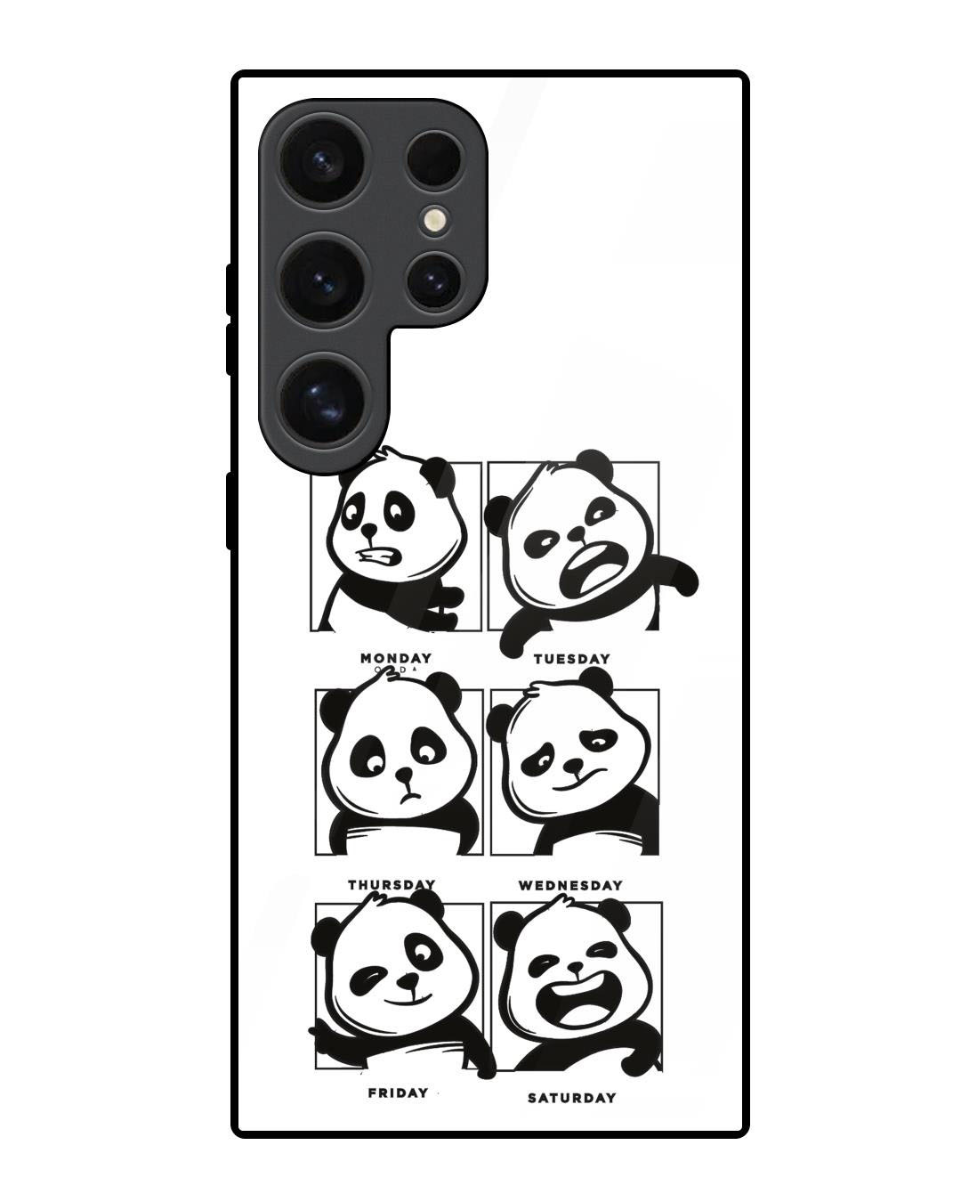 Buy Panda Mood Premium Glass Cover for Samsung Galaxy S24 Ultra 5G ...
