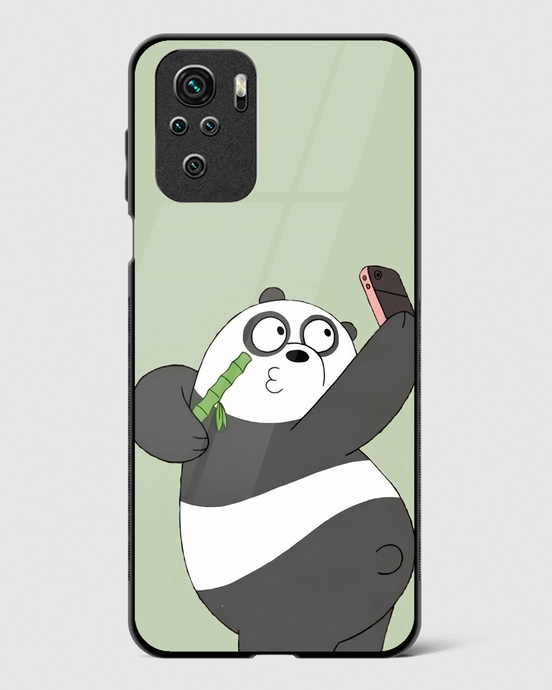 Buy Panda Selfie Premium Glass Case for Xiaomi Redmi Note 10 Online in ...