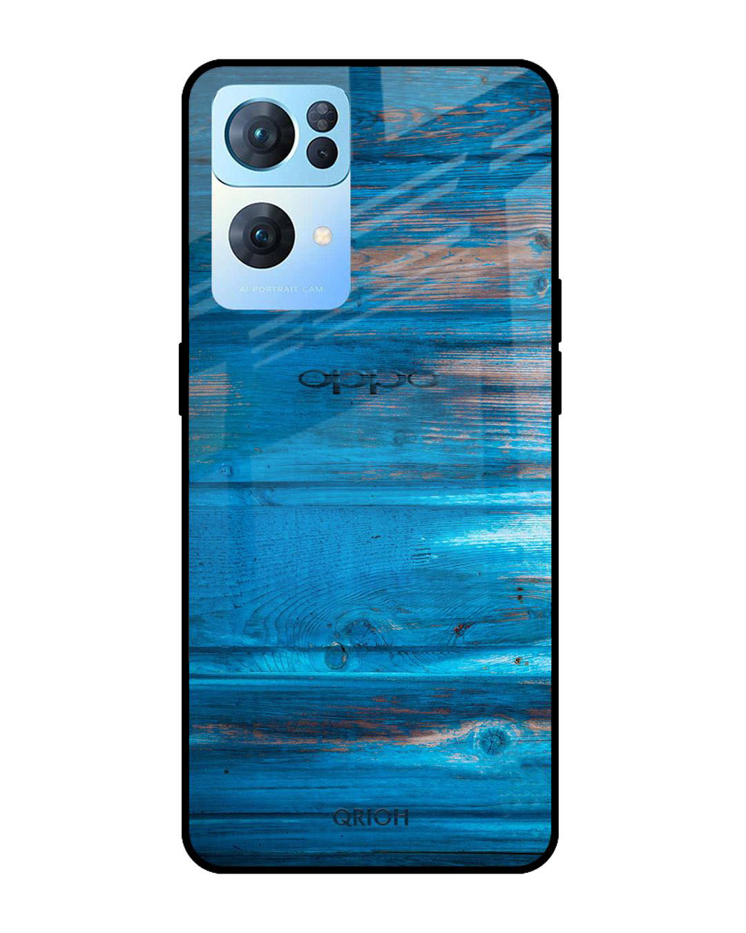 Buy Patina Finish Printed Premium Glass Cover for Oppo Reno 7 Pro 5G ...