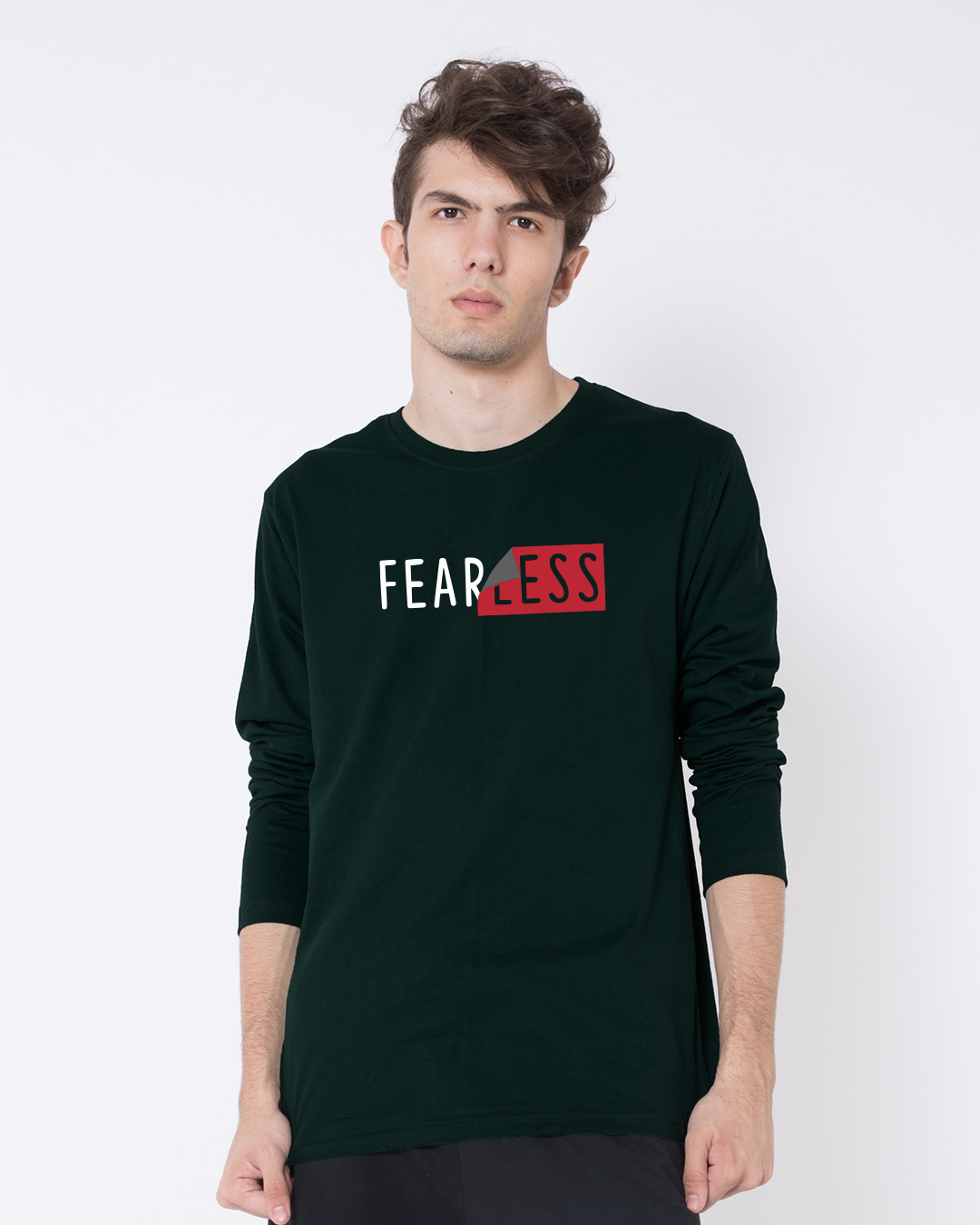 Buy Peel Off Fearless Full Sleeve T-Shirt Online at Bewakoof
