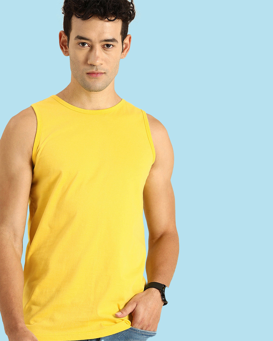 Buy Men's Pineapple Yellow Vest Online at Bewakoof