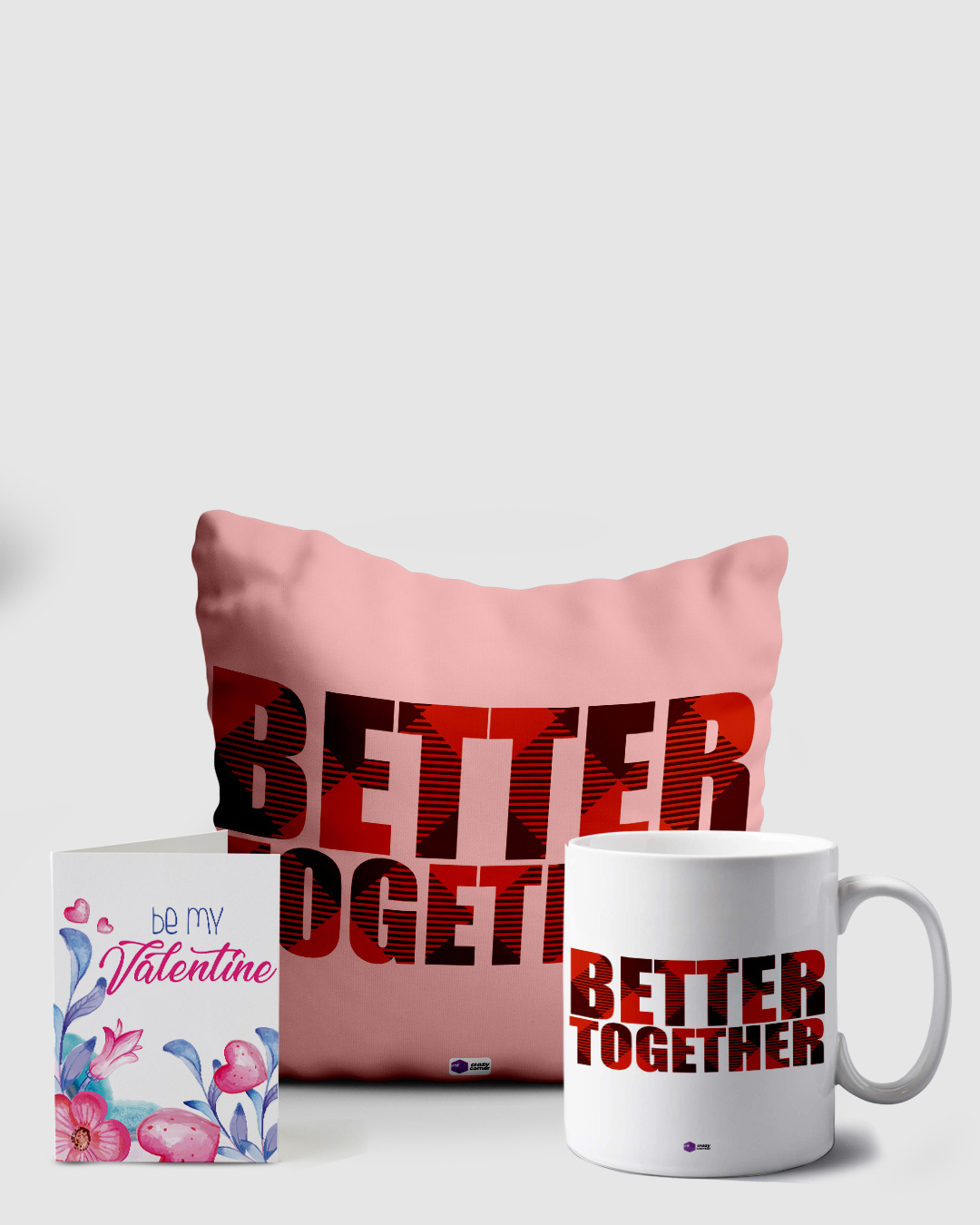 Buy Pink Better Together Printed Valentine Gift Combo Online in India ...
