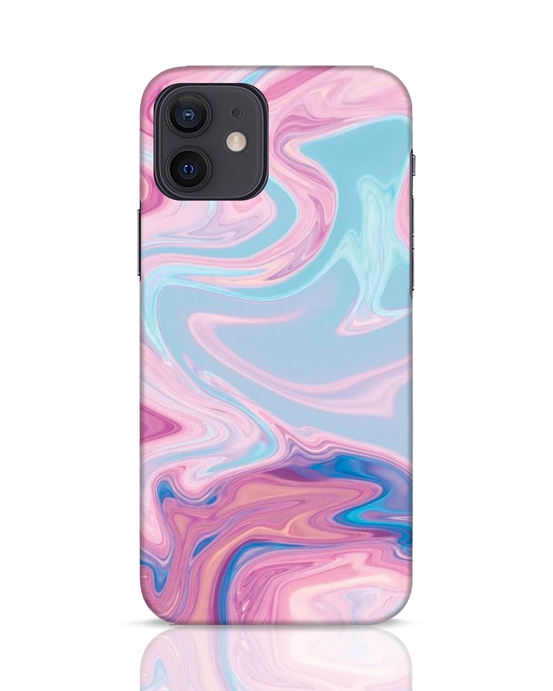 Buy Pink Marble Texture Designer Hard Cover for Apple iPhone 12 Online ...