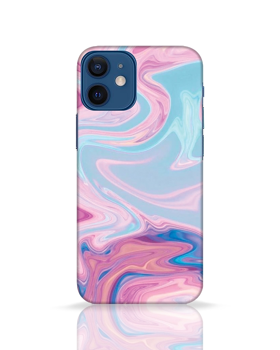 Buy Pink Marble Texture Designer Hard Cover for Apple iPhone 12 Mini ...