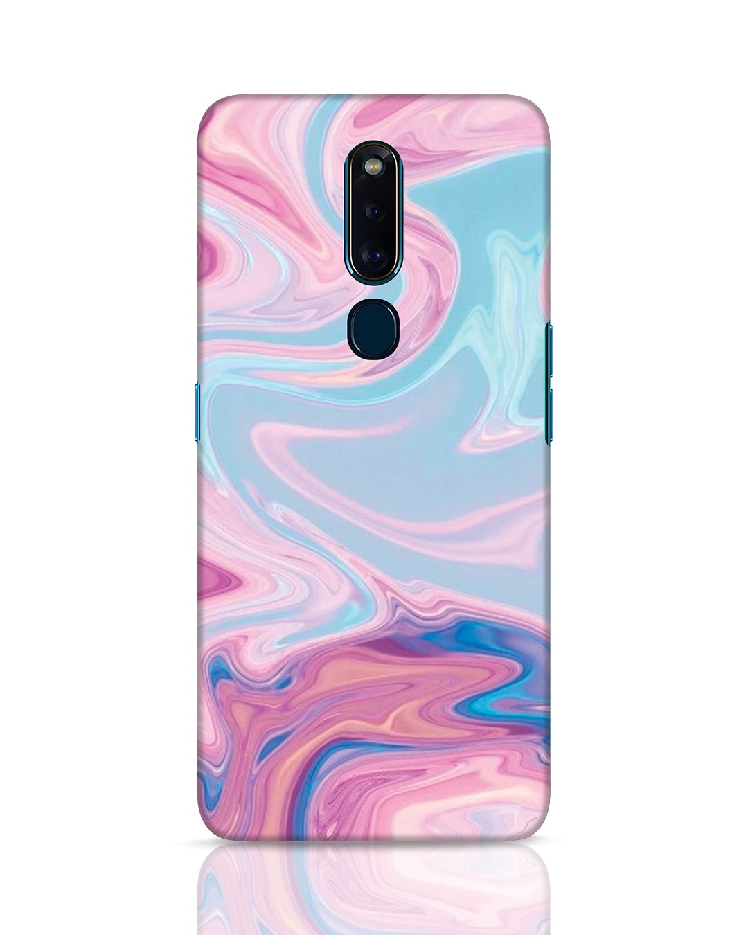 Buy Pink Marble Texture Designer Hard Cover for Oppo F11 Pro Online in ...