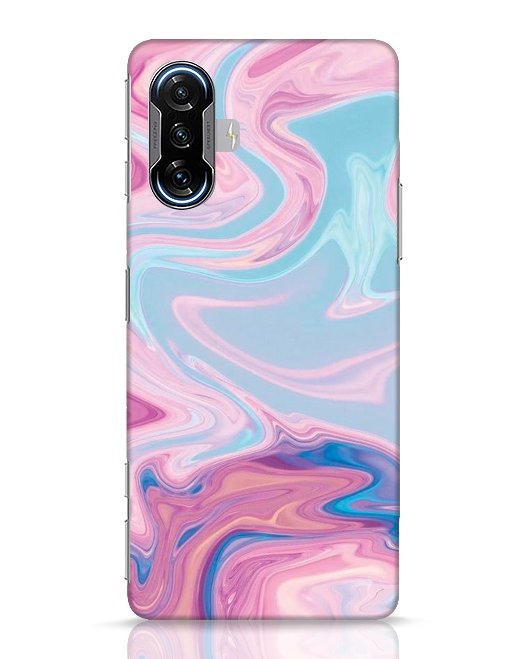 Buy Pink Marble Texture Designer Hard Cover for Xiaomi POCO F3 GT ...