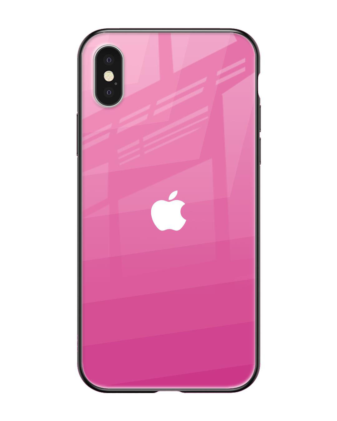 Buy Pink Ribbon Caddy Premium Glass Case for Apple iPhone XS (Shock ...