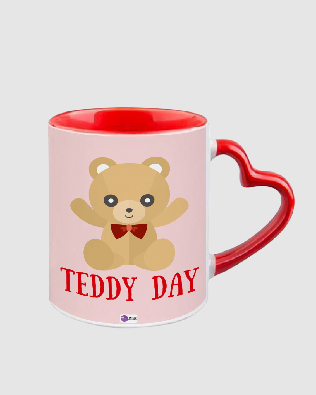 Buy Pink Teddy Day Printed Mug Online in India at Bewakoof