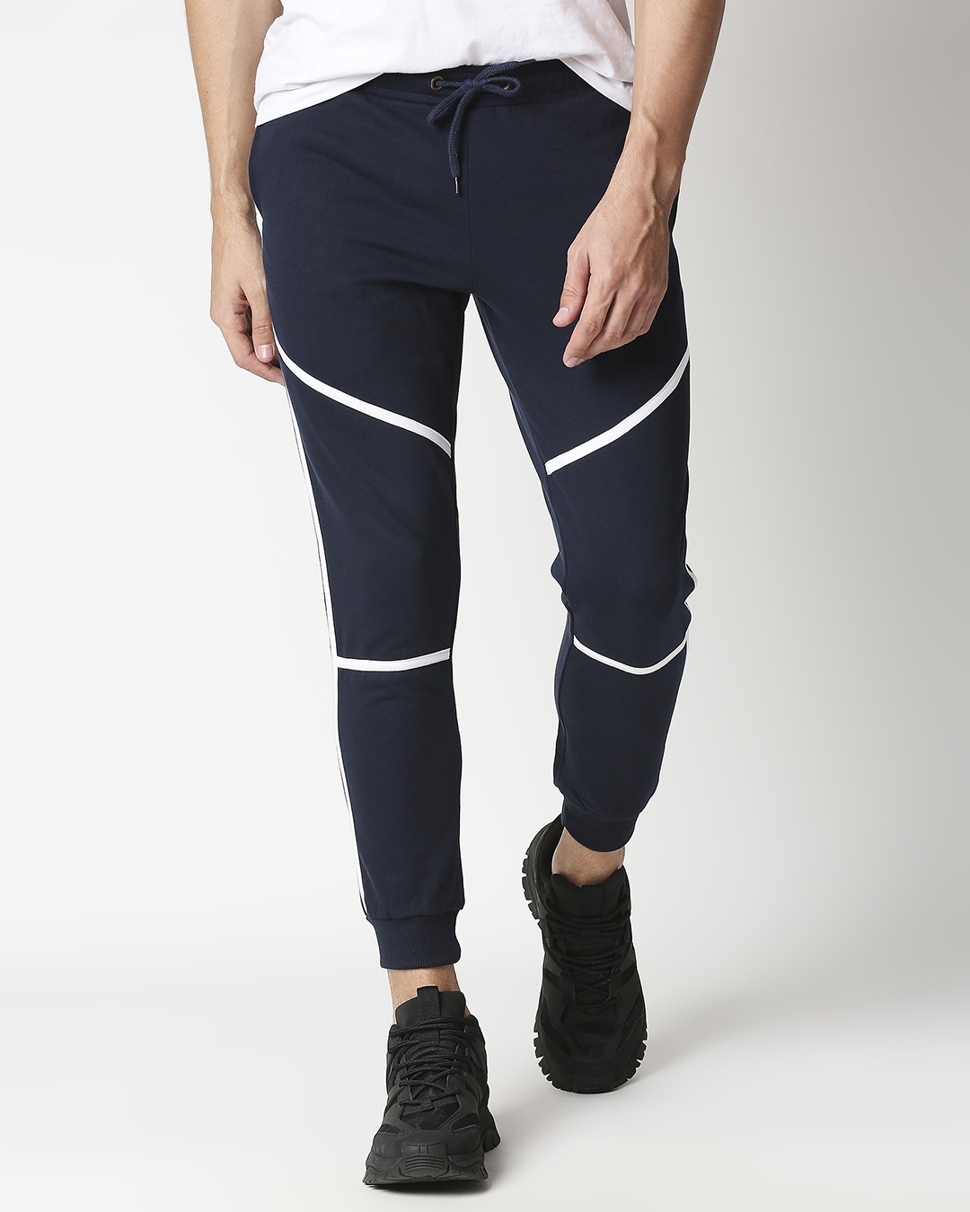Buy Plain Casual Color Block Jogger Pant Online at Bewakoof