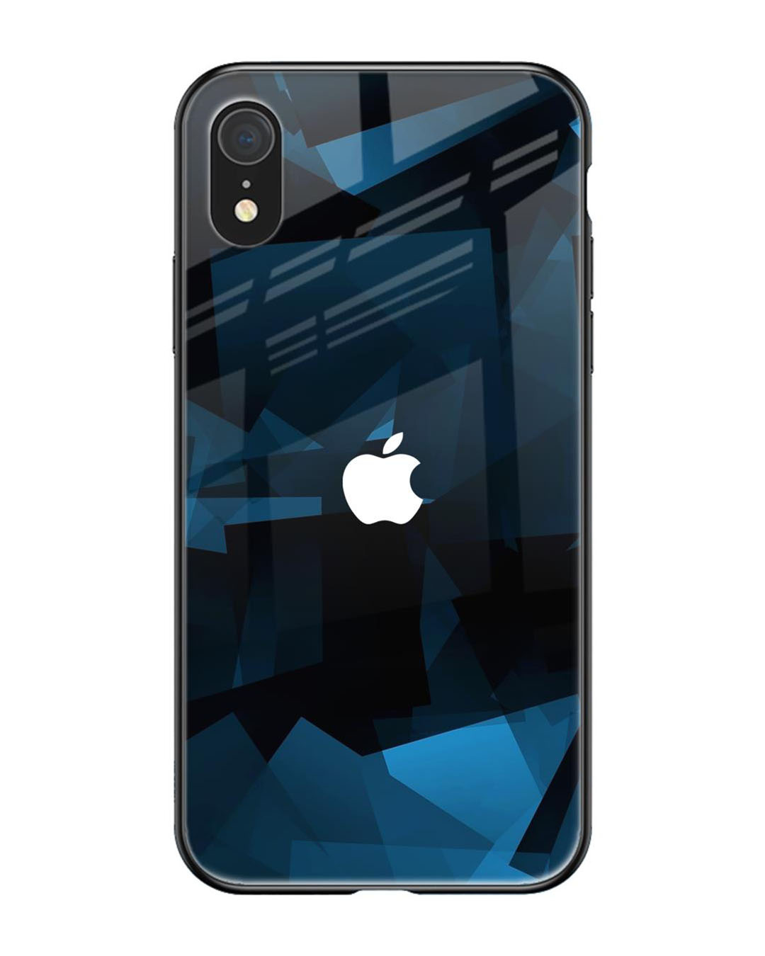 Buy Polygonal Blue Box Premium Glass Case For Apple iPhone XR(Shock ...