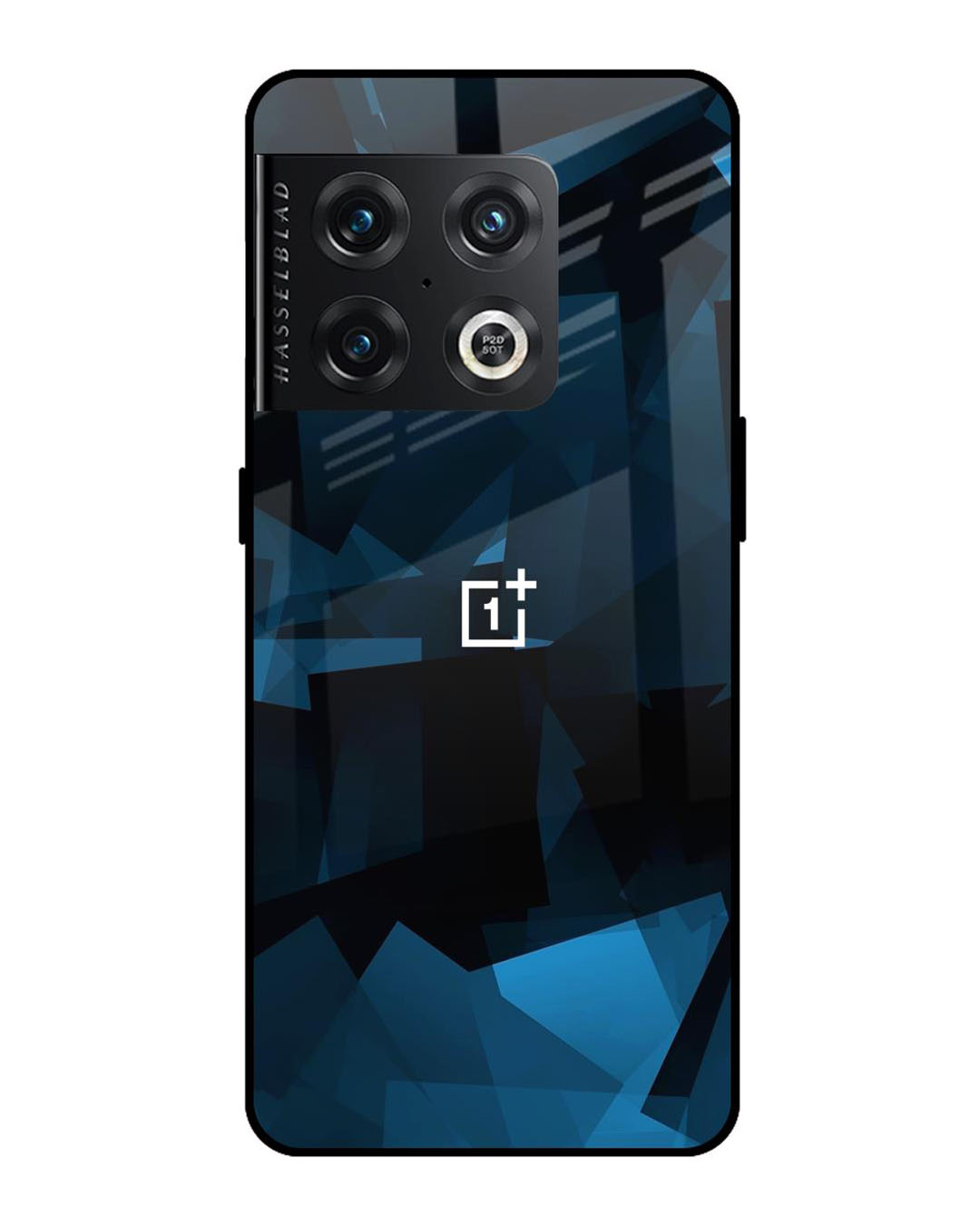 Buy Polygonal Blue Box Premium Glass Case For OnePlus 10 Pro(Shock ...