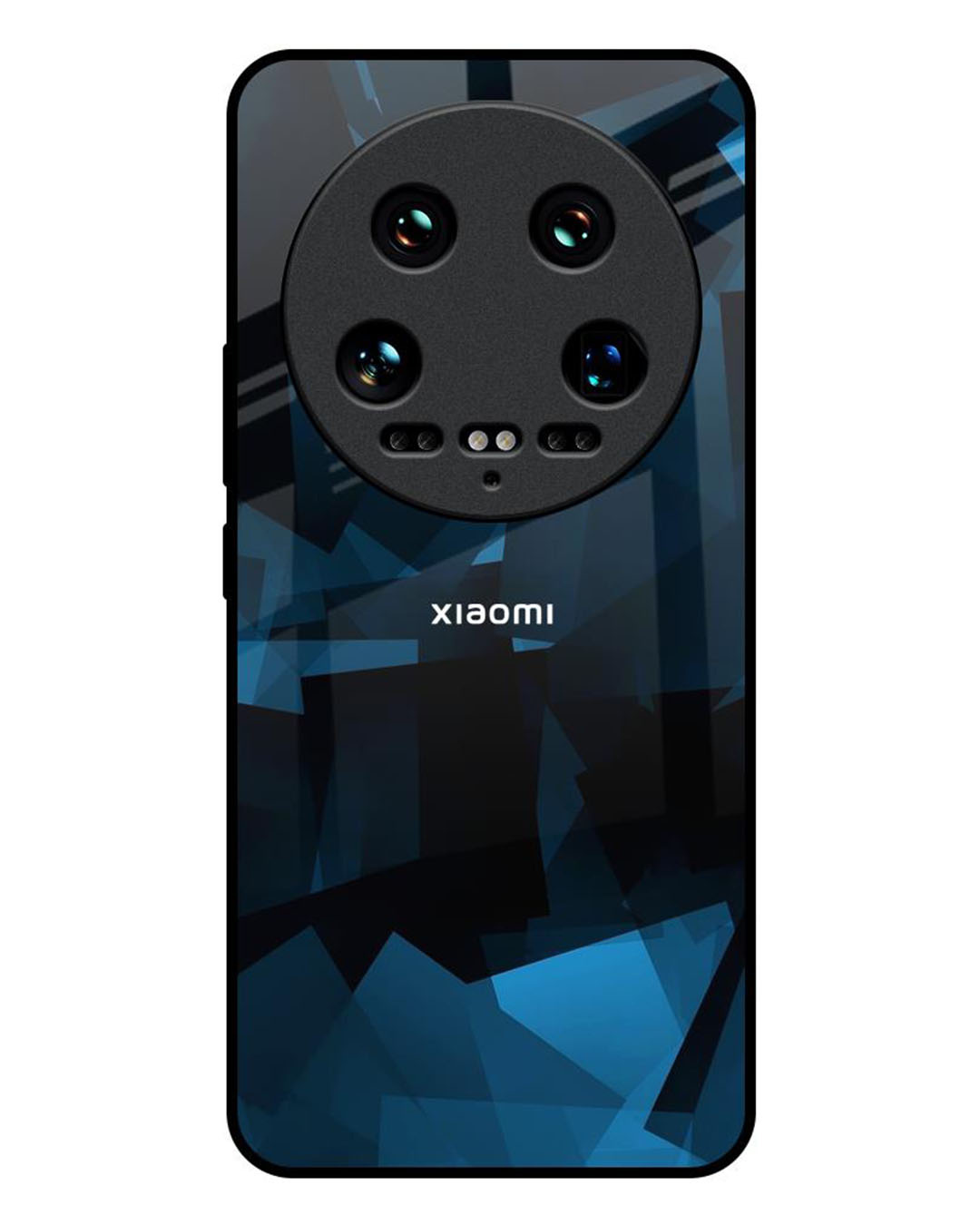 Buy Polygonal Blue Box Premium Glass Cover for Xiaomi 14 Ultra 5G(Shock ...