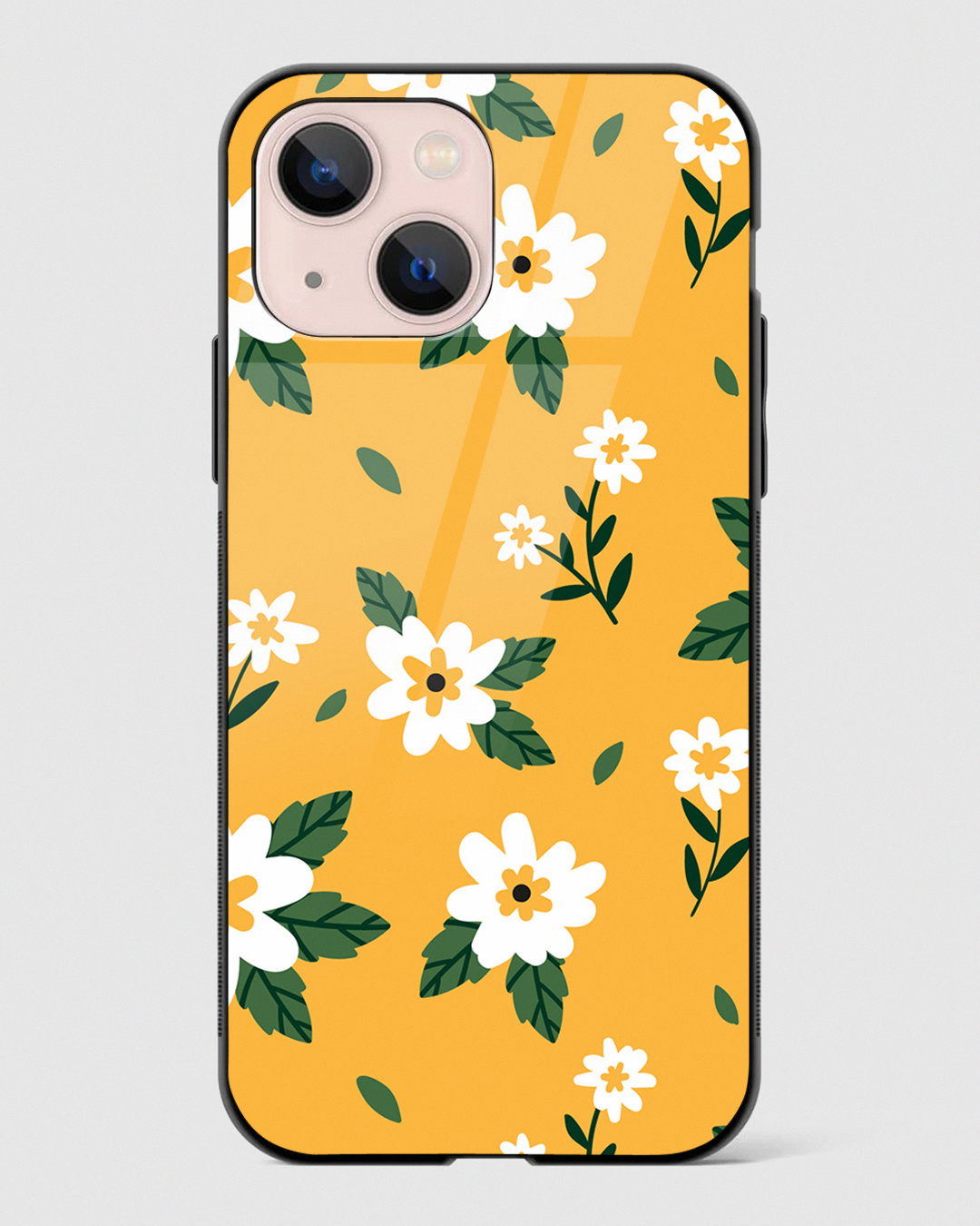 Buy Poppy Pattern Floral Premium Glass Case for Apple iPhone 15 Plus ...