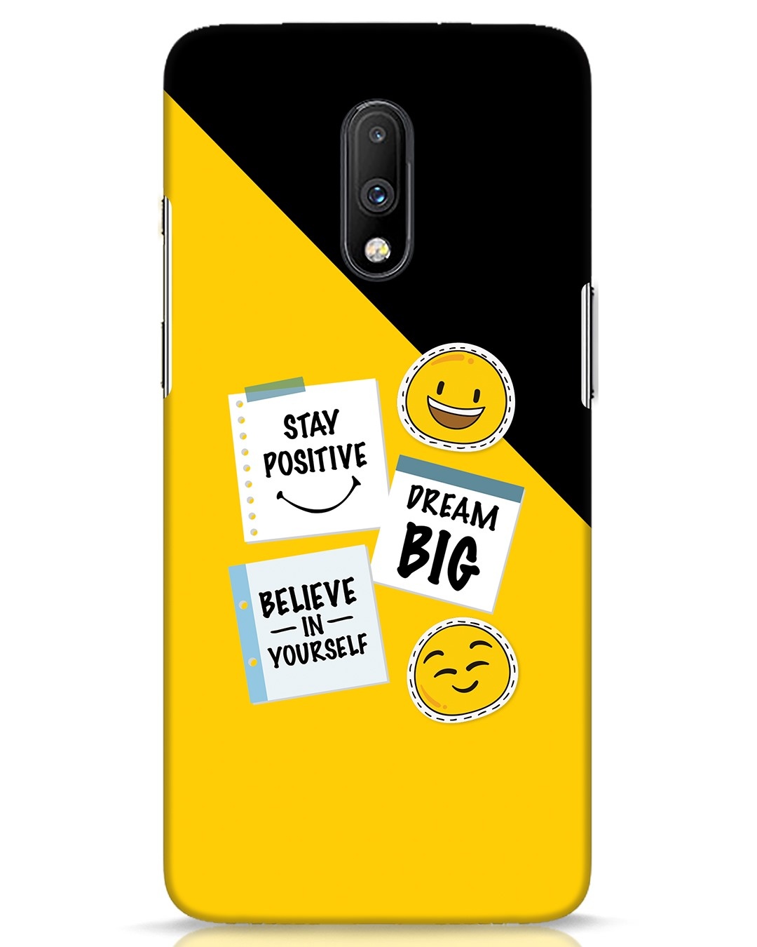 Buy Positive Stickers OnePlus 7 Mobile Cover Online in India at Bewakoof