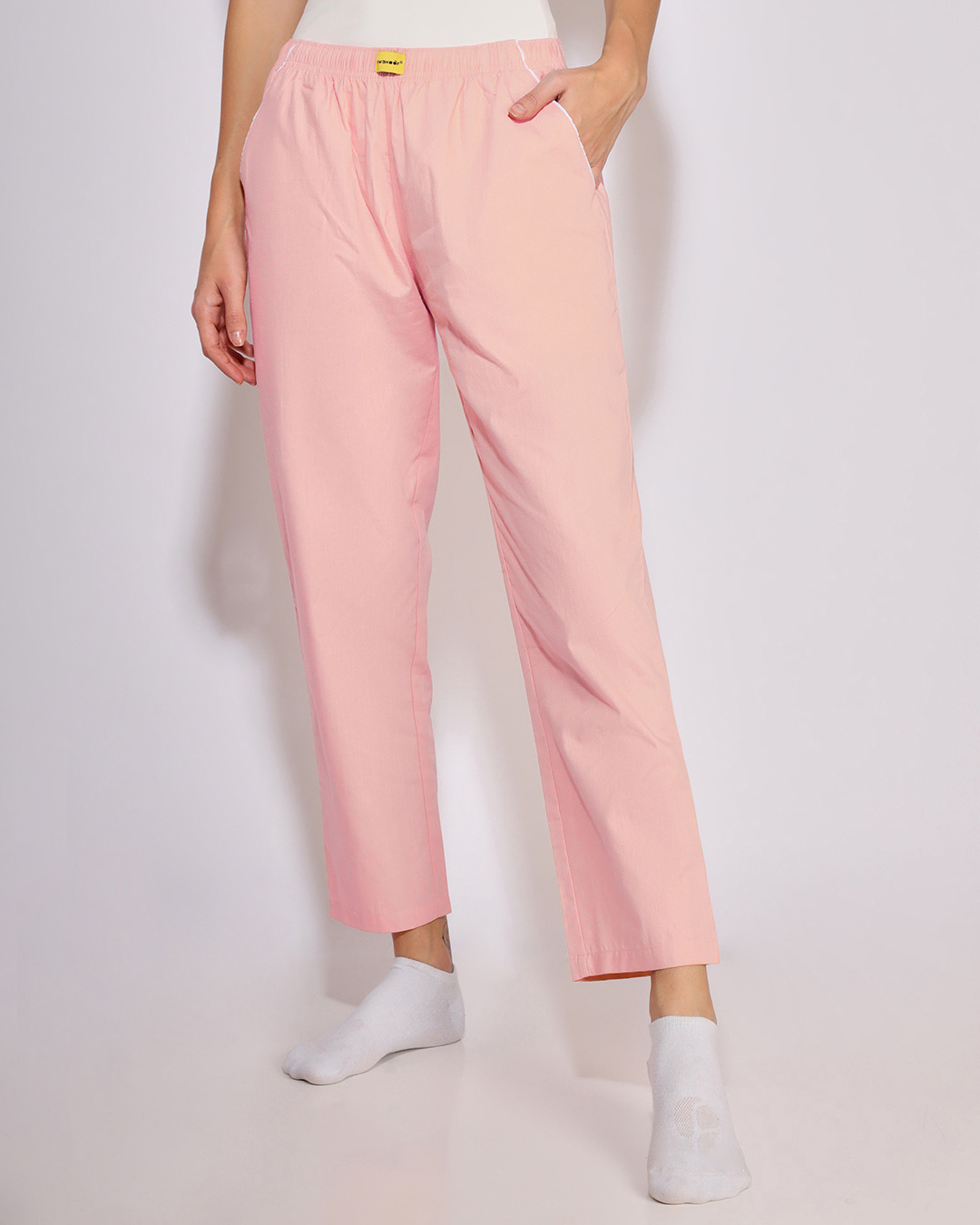 Buy Women's Powder Pink Pyjamas Online in India at Bewakoof