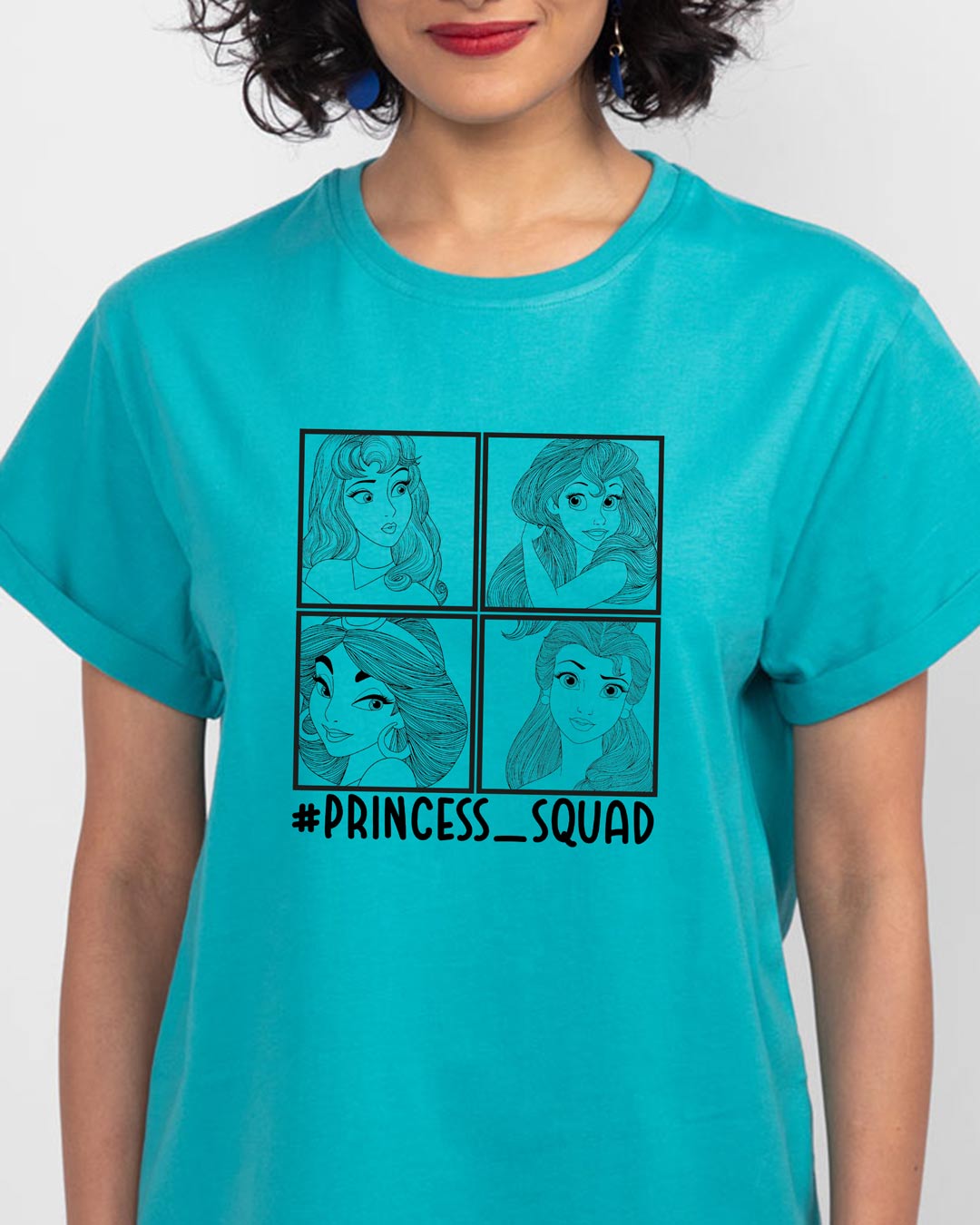Buy Princess Squad BoyfriendT-Shirt Online at Bewakoof