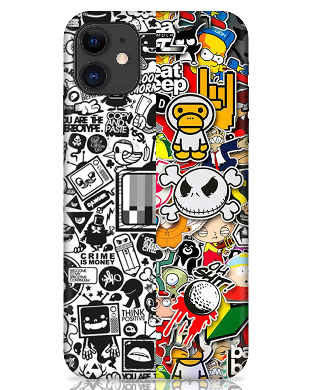 Buy Printed Designer Hard Cover for iPhone 11 (Impact Resistant, Matte ...