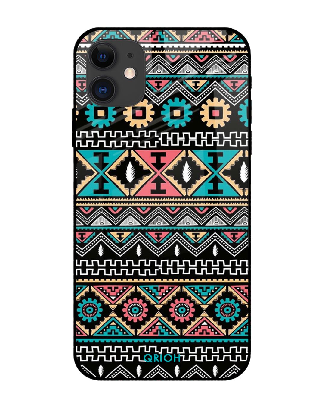 Buy Printed Premium Glass Cover For iPhone 12 (Impact Resistant, Matte ...