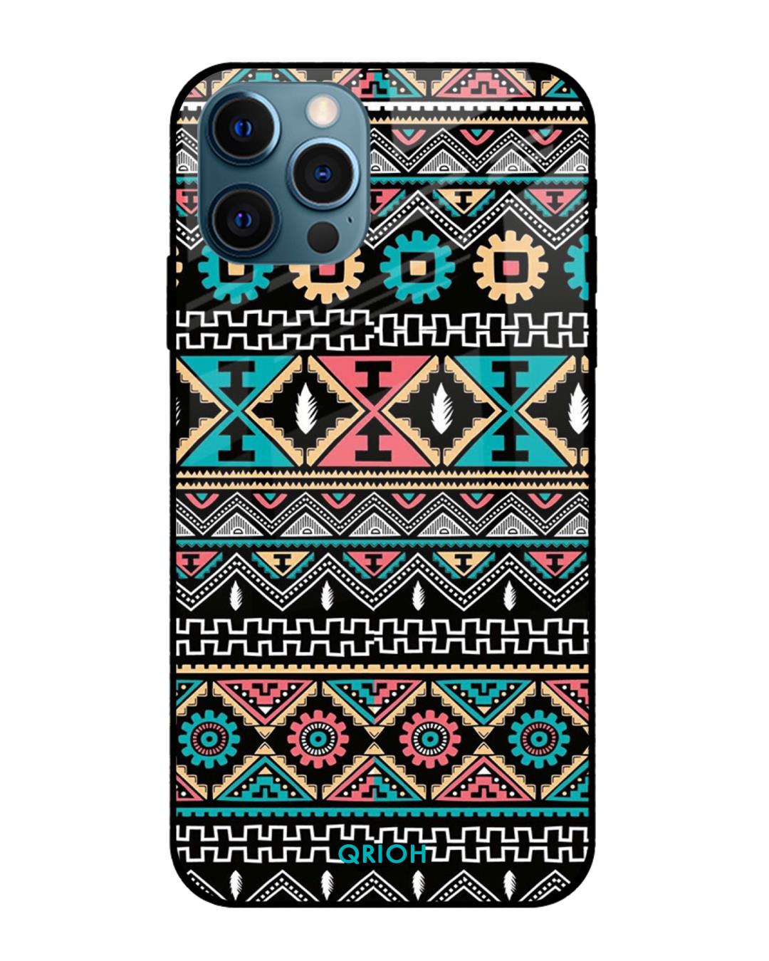 Buy Printed Premium Glass Cover For iPhone 12 Pro Max (Impact Resistant ...