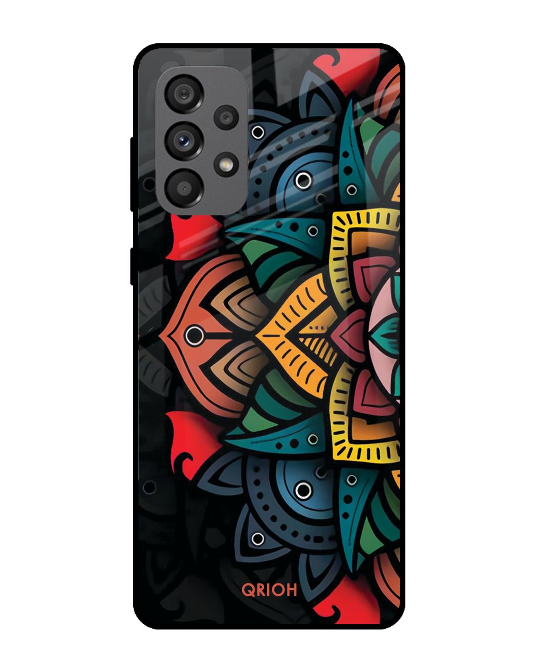 Buy Printed Premium Glass Cover For A73 5G(Impact Resistant, Matte ...