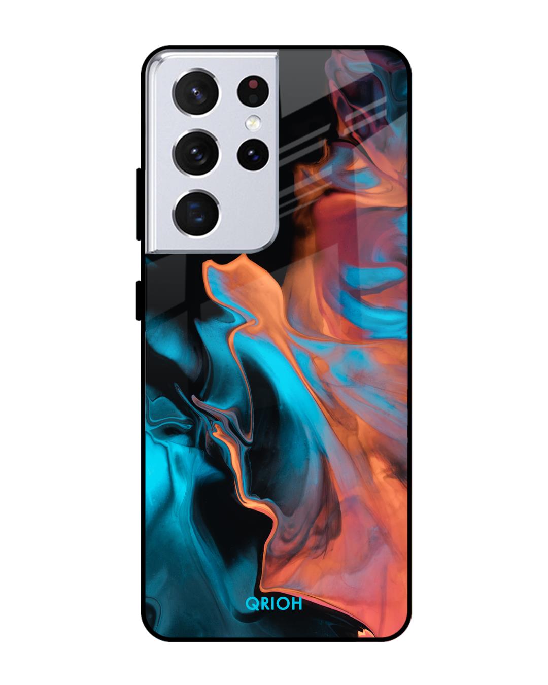 Buy Printed Premium Glass Cover For S21 Ultra(Impact Resistant, Matte ...