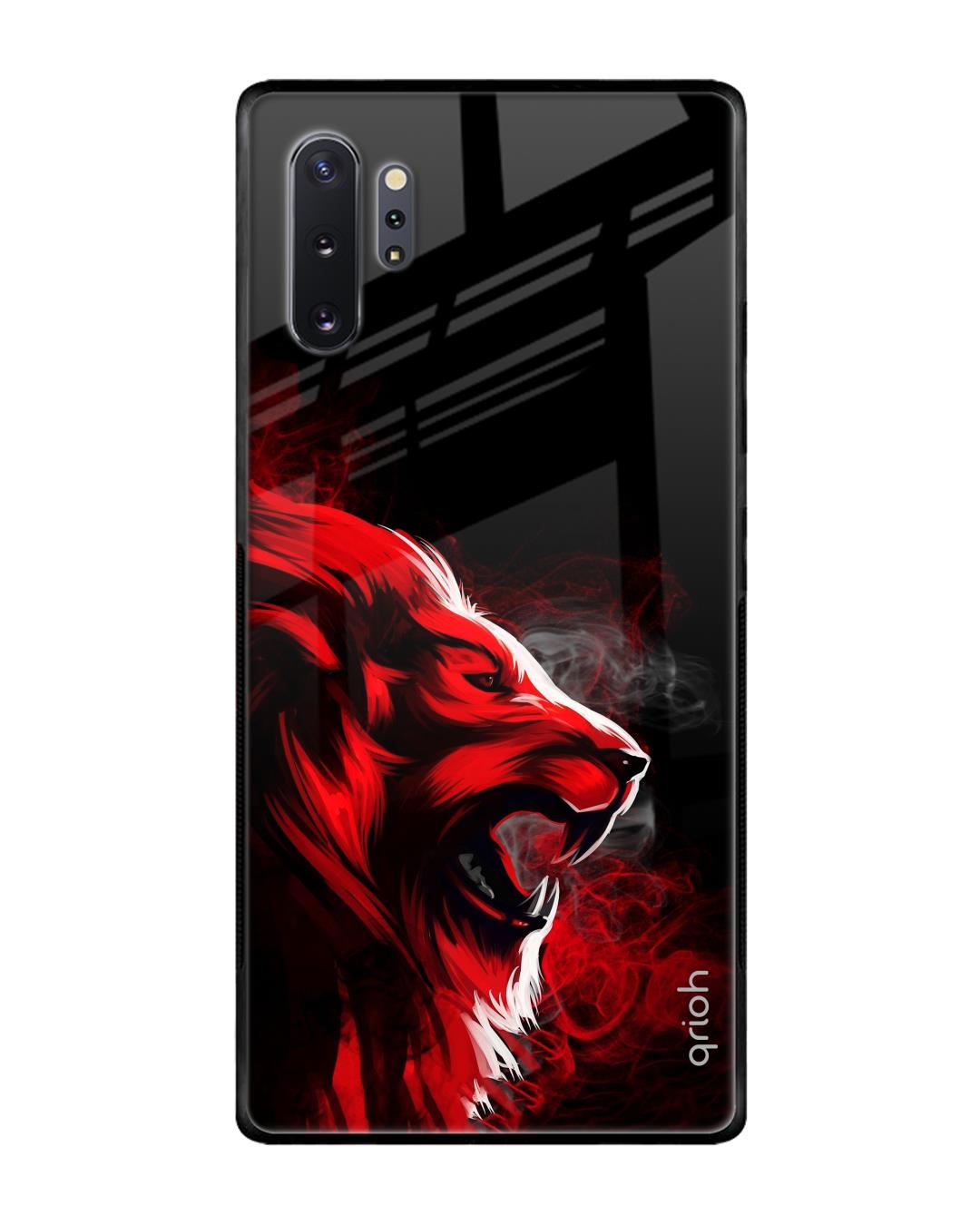 Buy Printed Premium Glass Cover For Samsung Galaxy Note 10 Plus Impact
