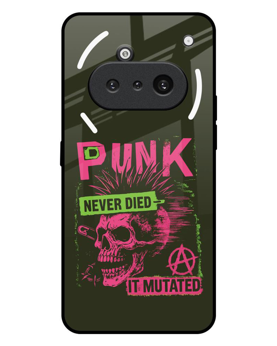 Buy Punk Mutant Premium Glass Cover for Nothing Phone 3a Online in ...