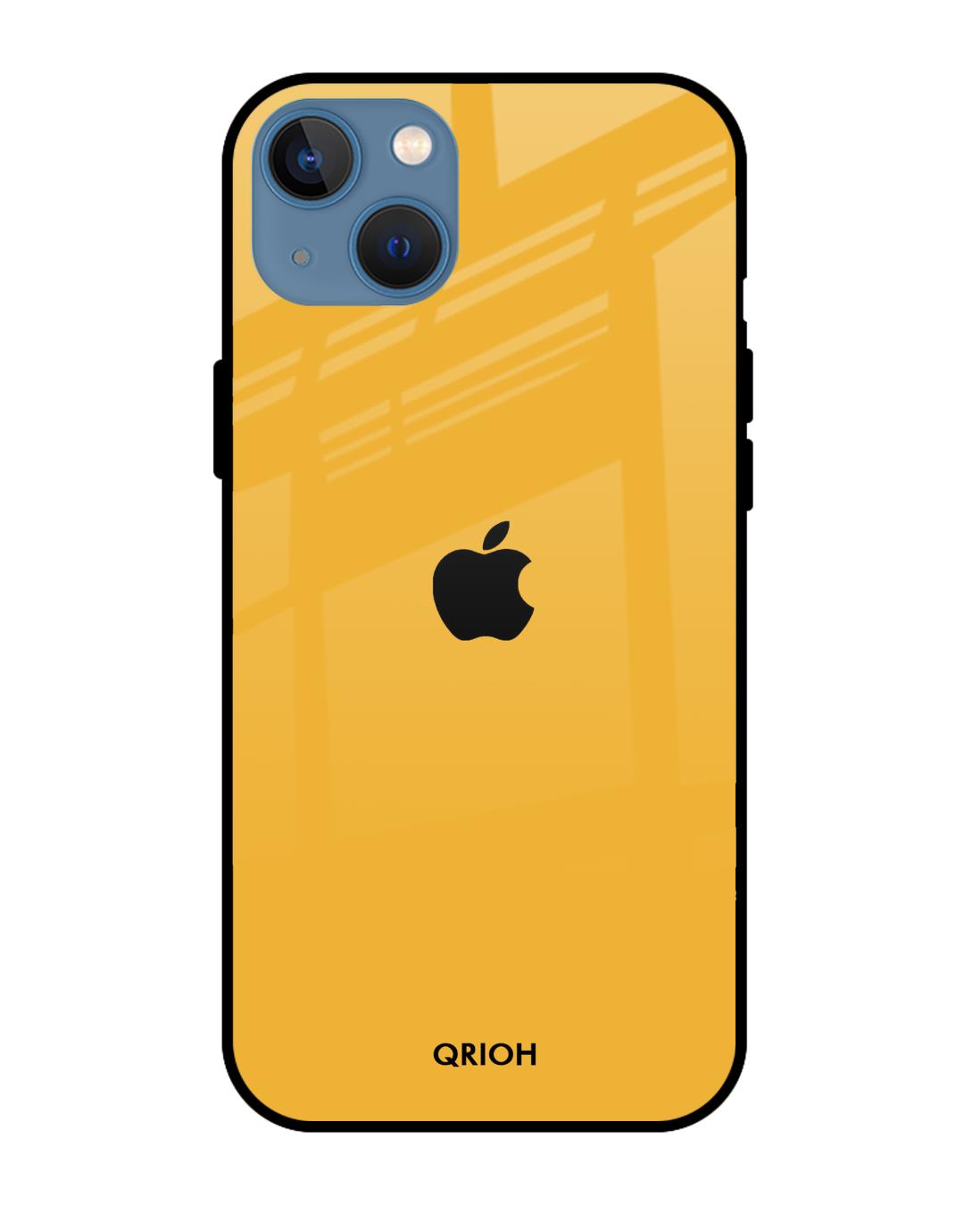 Buy Qrioh Fluorescent Yellow Glass case for iPhone 13 Online in India ...