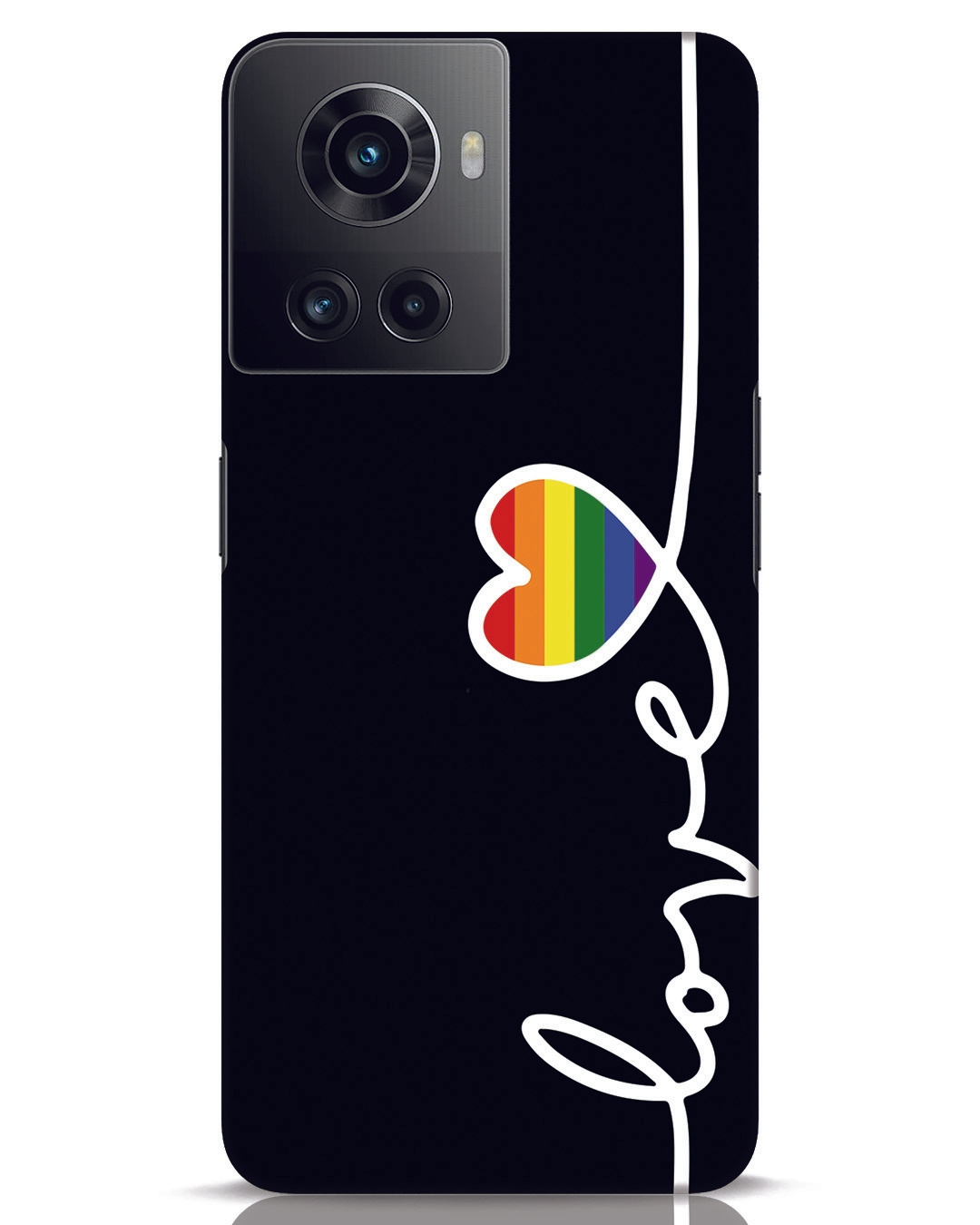 Buy Rainbow Love Designer Hard Cover for OnePlus 10 R Online in India ...