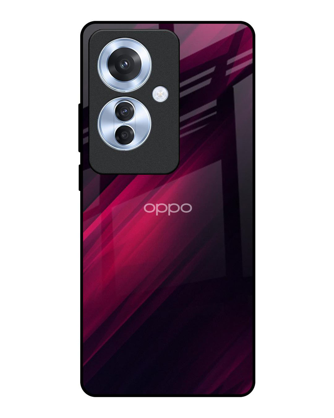 Buy Razor Black Premium Glass Case for Oppo F25 Pro 5G(Shock Proof ...