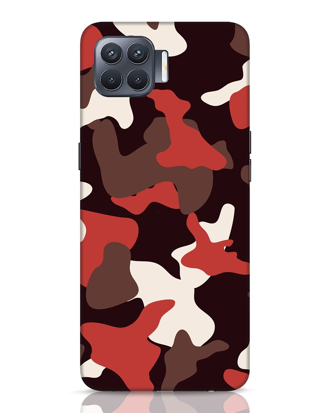 Buy Red Modern Camo Oppo F17 Pro Mobile Cover Online in India at Bewakoof