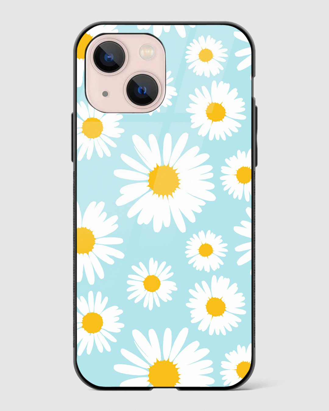 Buy Retro Daisy Floral Premium Glass Case for Apple iPhone 15 Online in ...