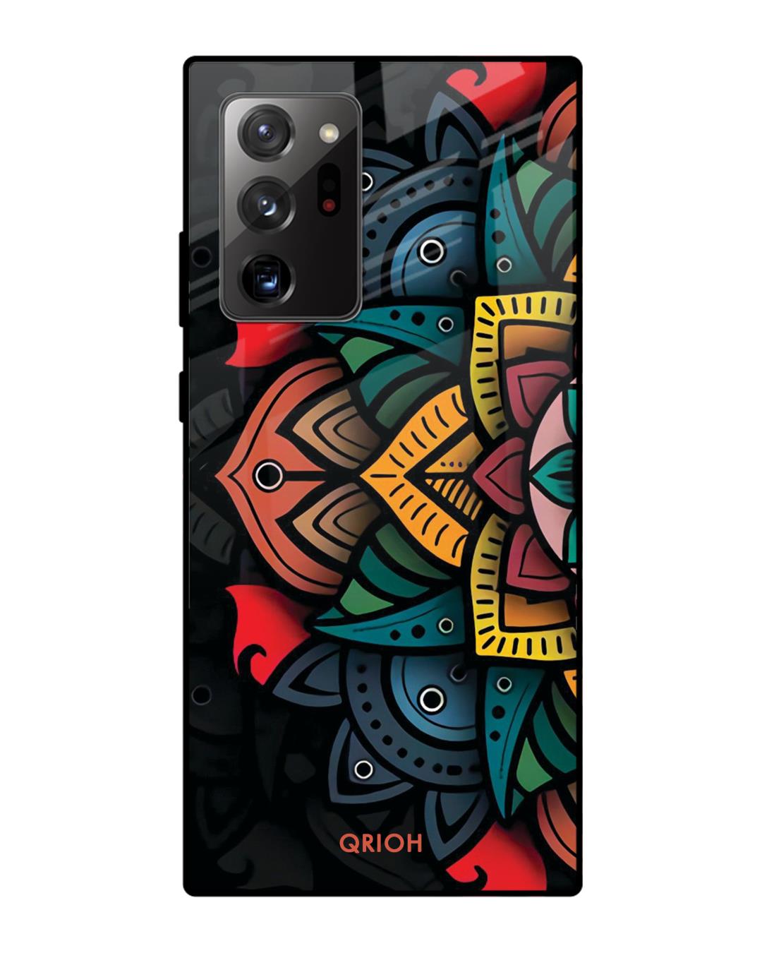 Buy Retro Printed Premium Glass Cover For Samsung Galaxy Note 20 Ultra ...