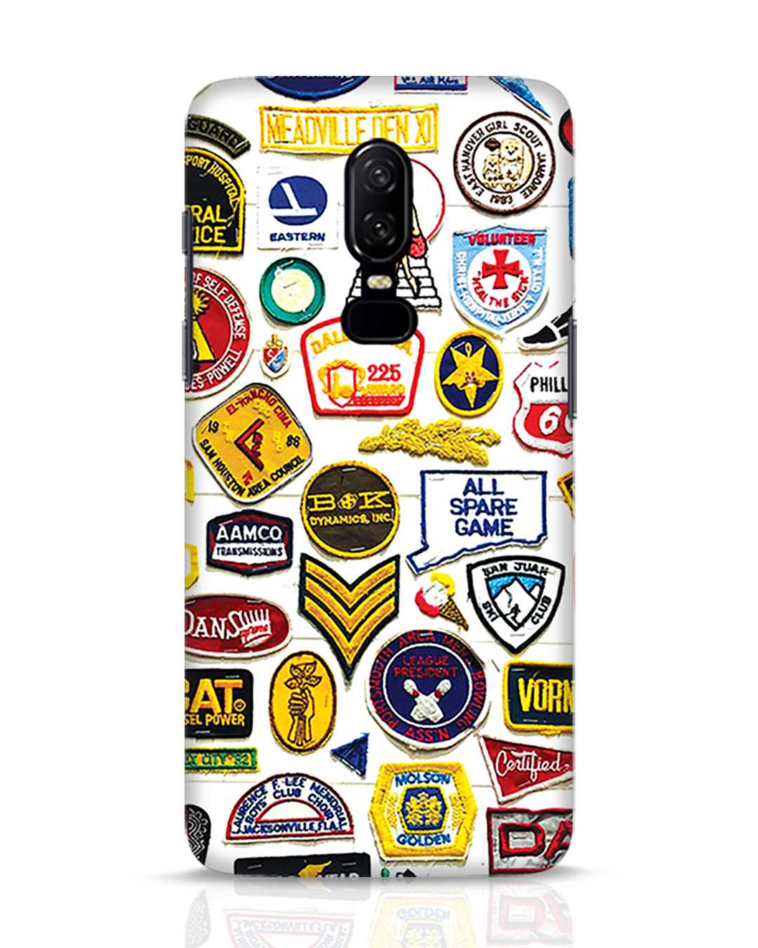 Buy Retro Stickers OnePlus 6 Mobile Cover Online in India at Bewakoof