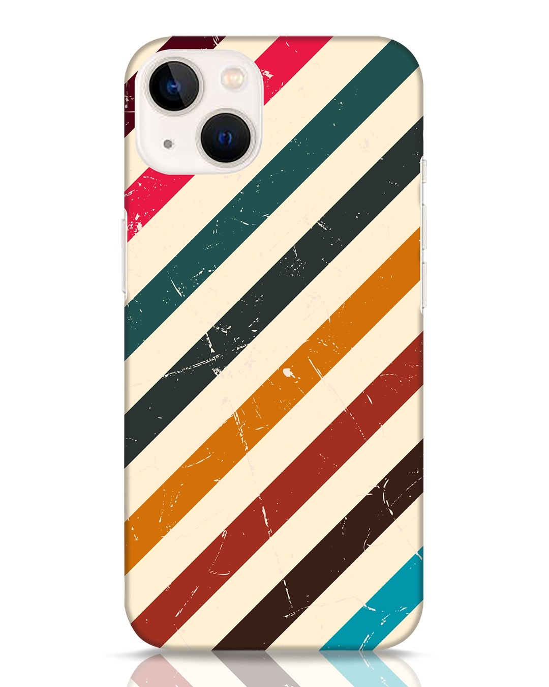 Buy Retro Stripes Designer Hard Cover for iPhone 13 Online in India at ...