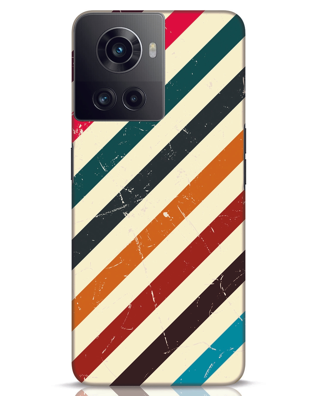 Buy Retro Stripes Designer Hard Cover for OnePlus 10 R Online in India ...