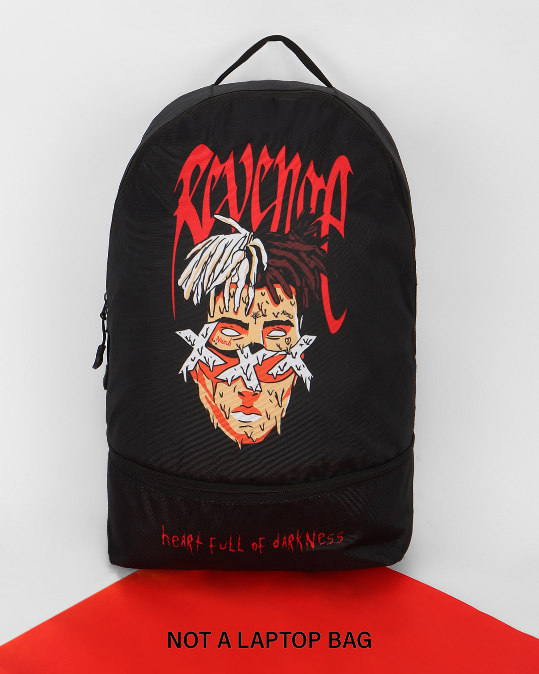 Buy Unisex Black Revenge Small Backpack Online in India at Bewakoof