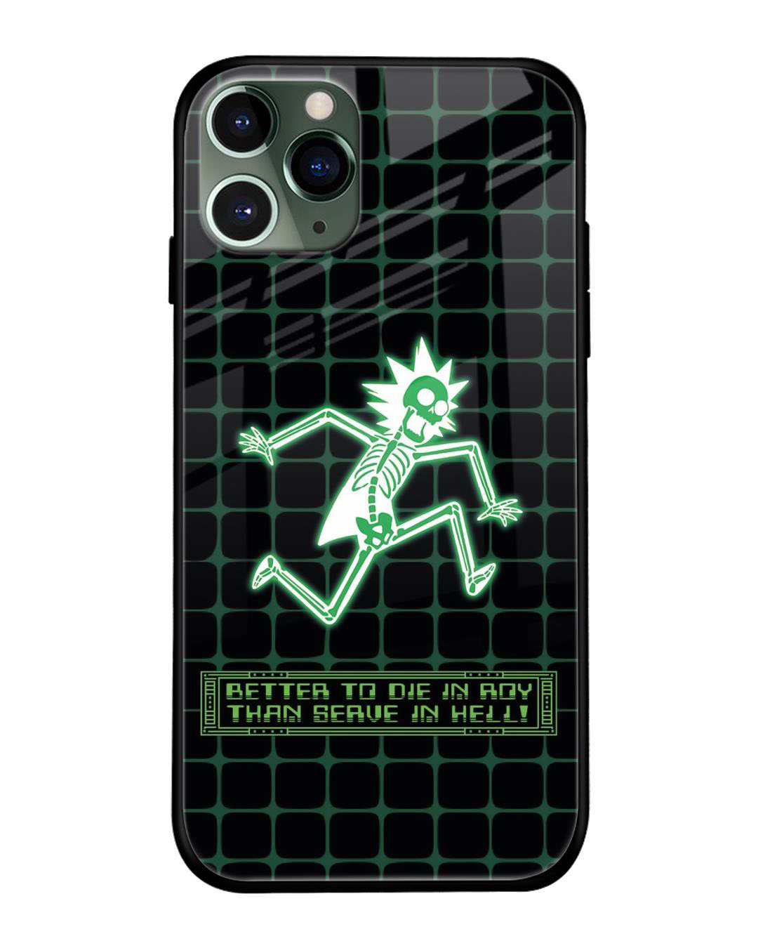 Buy Rick Skeleton Premium Glass Cover for Apple iPhone 11 Pro Max ...